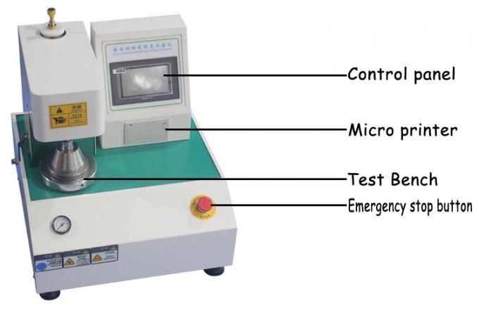 Touch Screen Cardboard Breaking Strength Testing Machine
